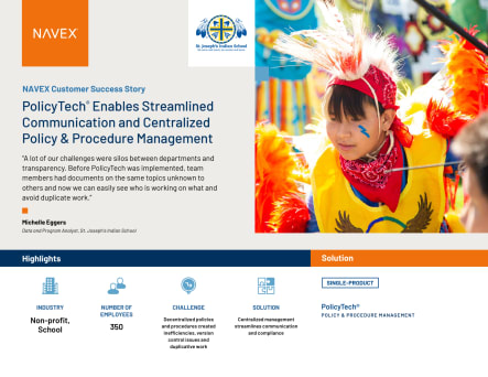 PolicyTech Enables Streamlined Communication and Centralized Policy & Procedure Management | NAVEX